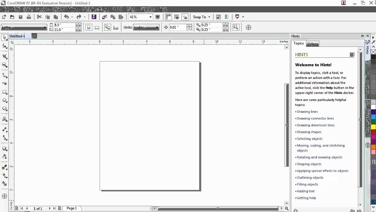 CorelDraw Opening and Overview