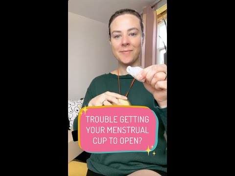 Trouble getting your menstrual cup to open? Try flipping that fold over!