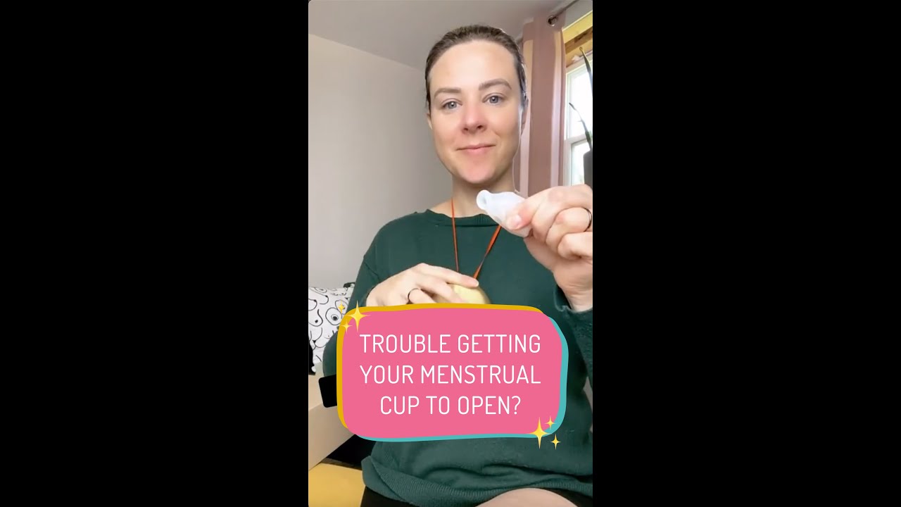 Trouble getting your menstrual cup to open? Try flipping that fold over!