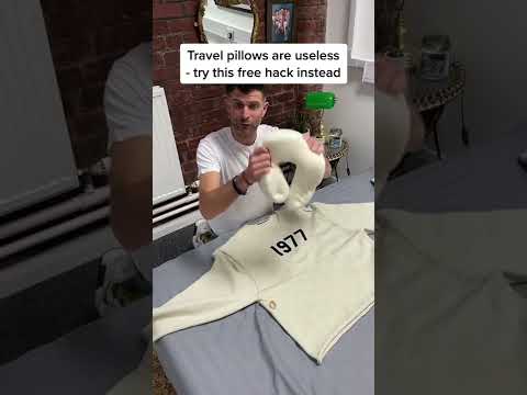 Travel pillows are useless - try this free hack instead