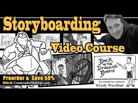 NEW Class Sneak Peek! Storyboarding with Woody Woodman #drawing #tutorial