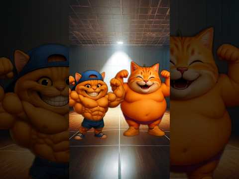 Battle of the Fat Cats πΌ #shorts #cat #catvideos #catlovers