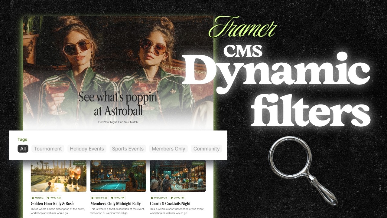How to ACTUALLY Use Dynamic Filtering in Framer (New Update Explained)
