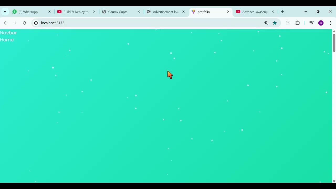 Animated Particles Background in React | Canvas API Tutorial