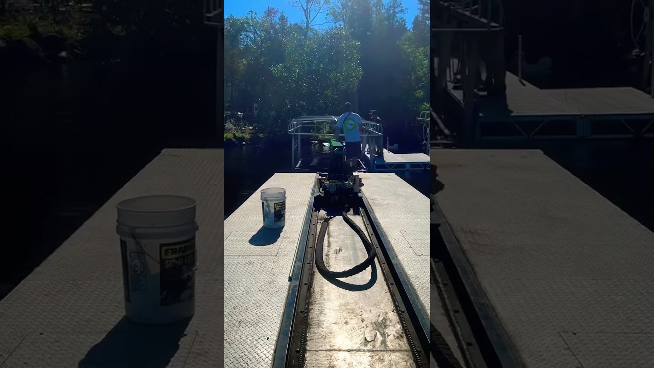 Vermilion Dock & Lift boat lift install 2022