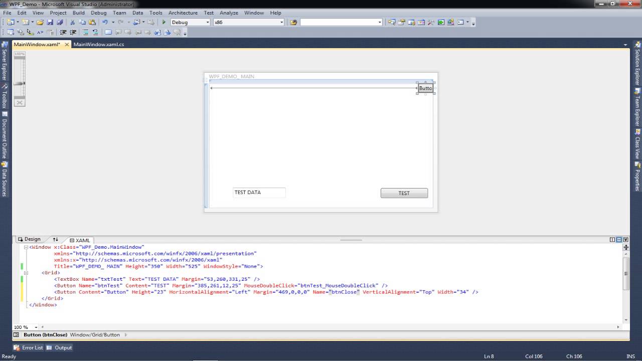 WPF Tutorial | Creating a Borderless Window | Design Basic | Part 2