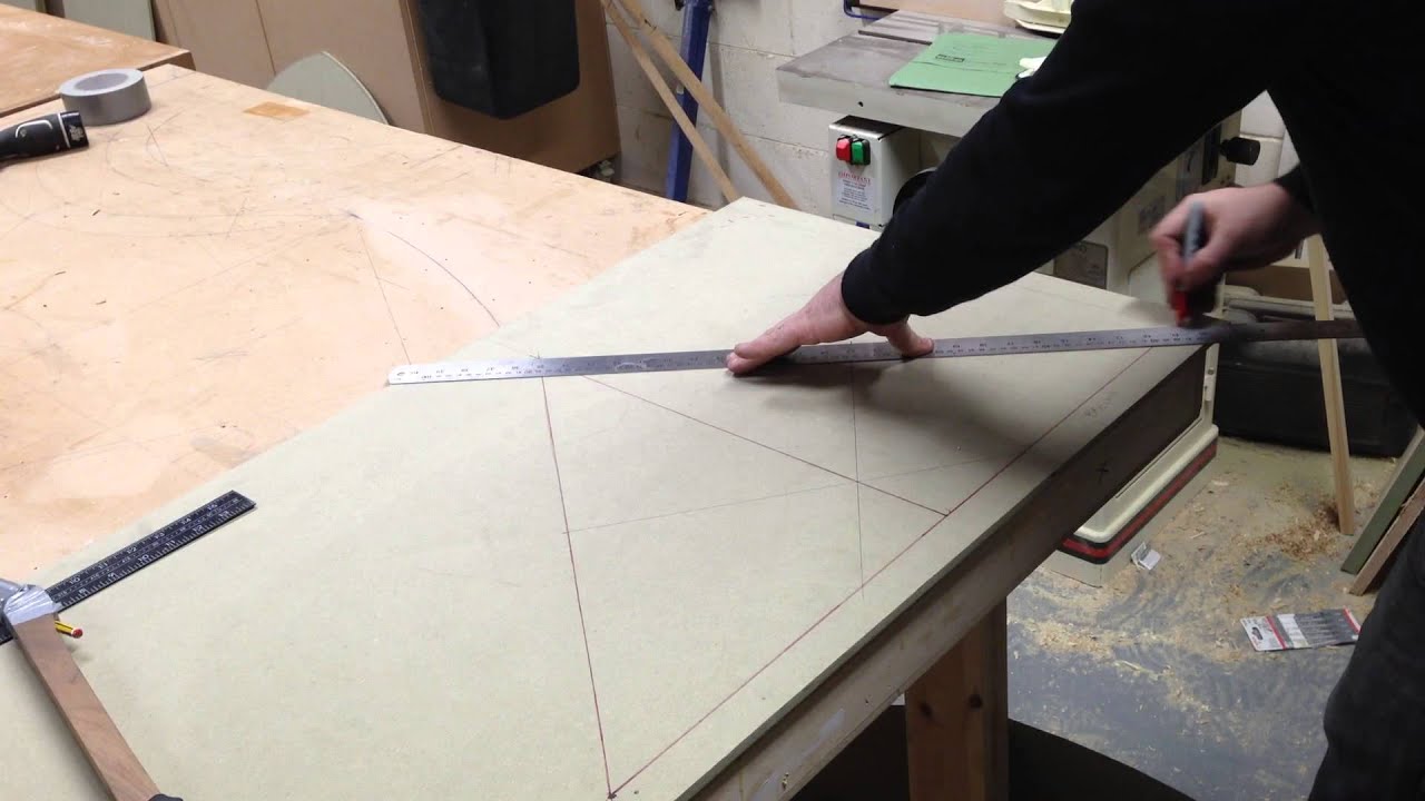 Setting out a Gothic/two centered arch.