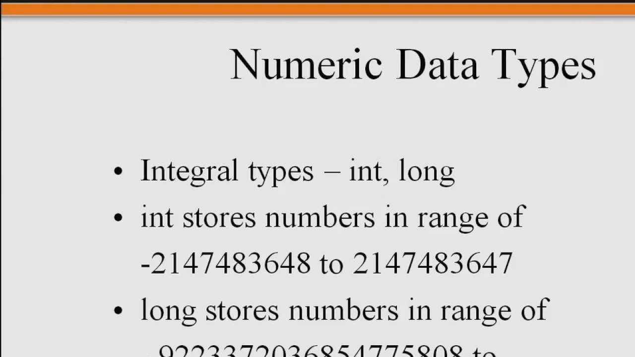04. Java Building Blocks - Data Types And Variables