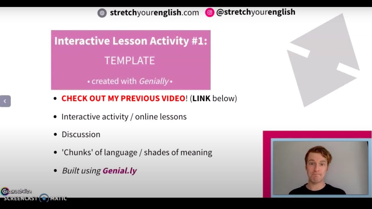 Interactive Lesson Activity #1: TEMPLATE - created with Genially