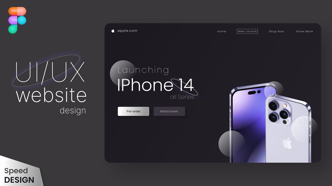 Iphone 14 launch website UI design in figma || DVxUI