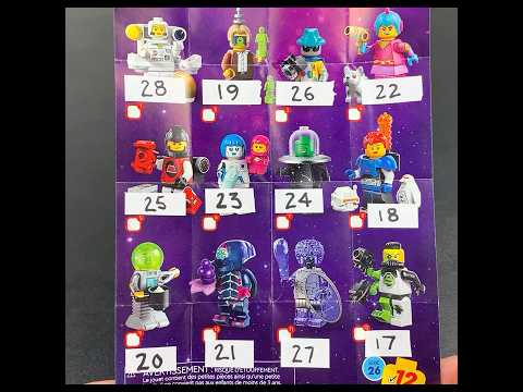 How to decipher LEGO CMF Series 26 Space QR codes #lego #legominifigures #legospace