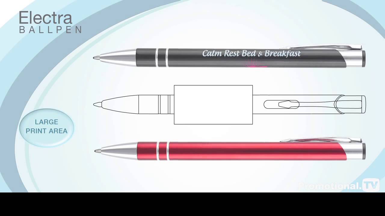 Electra Ball Pen   Plastic Pens   Promotional TV