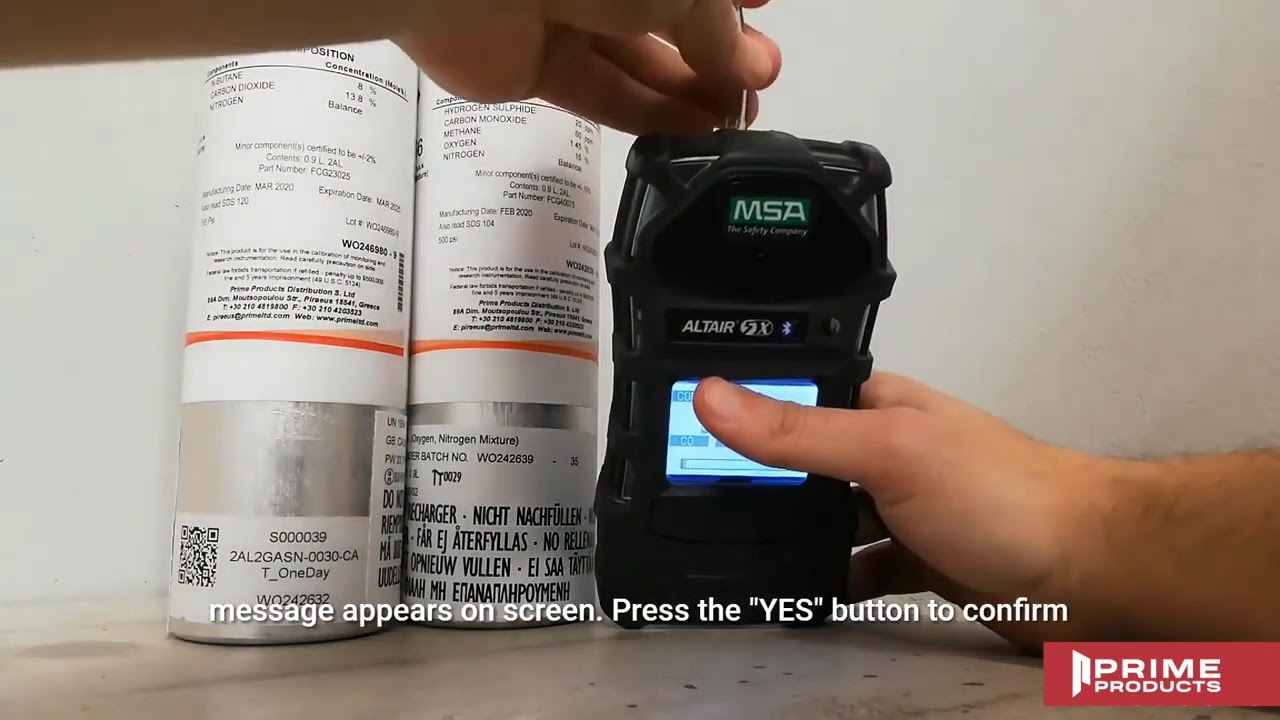 MSA ALTAIR 5X I Bump Test