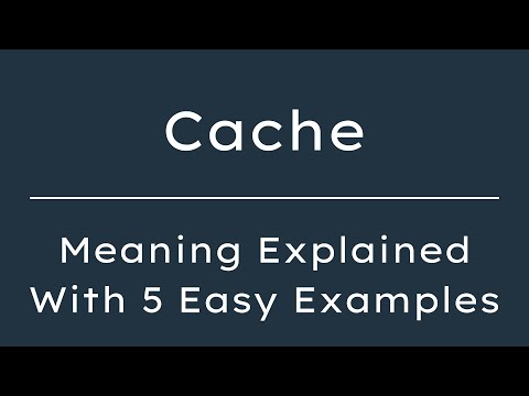 Cache Meaning in English With 5 Example Sentences, Cache Meaning in English