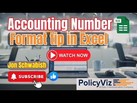 Accounting Number Format tip in Excel | Perfecting Accounting Number Format | Jon Schwabish