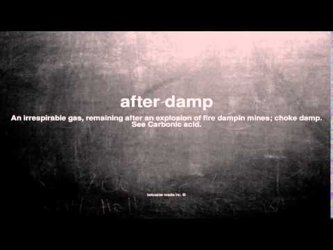 What does after damp mean