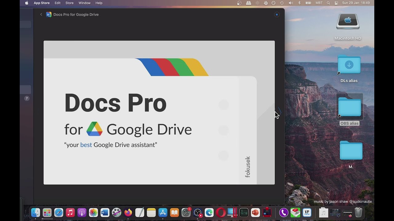 [MAC OS] Docs Pro for Google Drive : Basic Overview (Mac App Store)