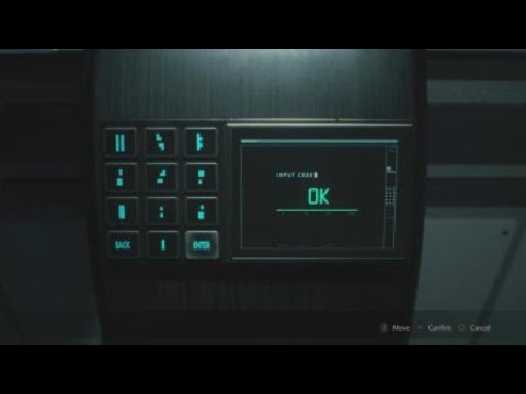 RESIDENT EVIL 2- Greenhouse Control Room Symbol Code- Ladder