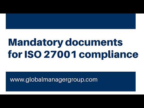 List of Documents required in ISO 27001