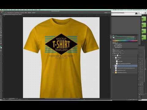Mockup a T-Shirt Design in Photoshop so it Looks Real
