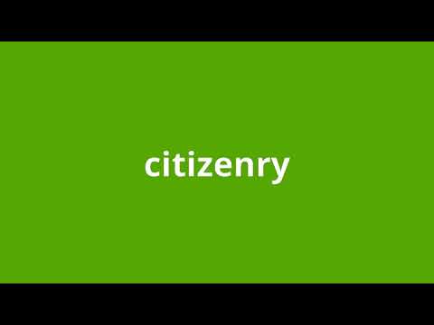 what is the meaning of citizenry.