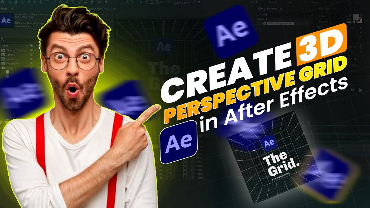 🎥 Create 3D Perspective Grid Motion Graphics in After Effects