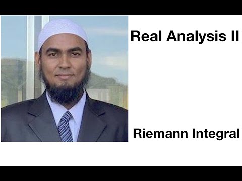 Real Analysis II | Riemann Integral | Lecture 1 |