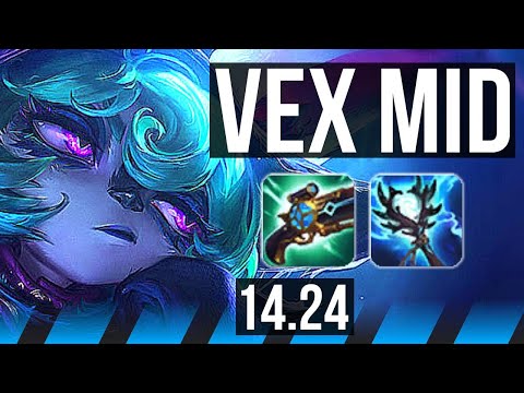 VEX vs LEBLANC (MID) | 7/2/4 | KR Diamond | 14.24