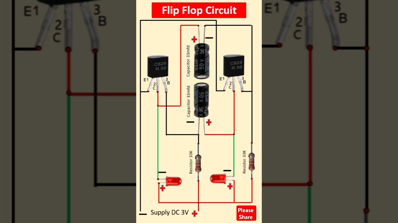 Flip-Flop Circuit || Astable Multivibrator Circuit || Astable Oscillator Circuit #flipflops #circuit