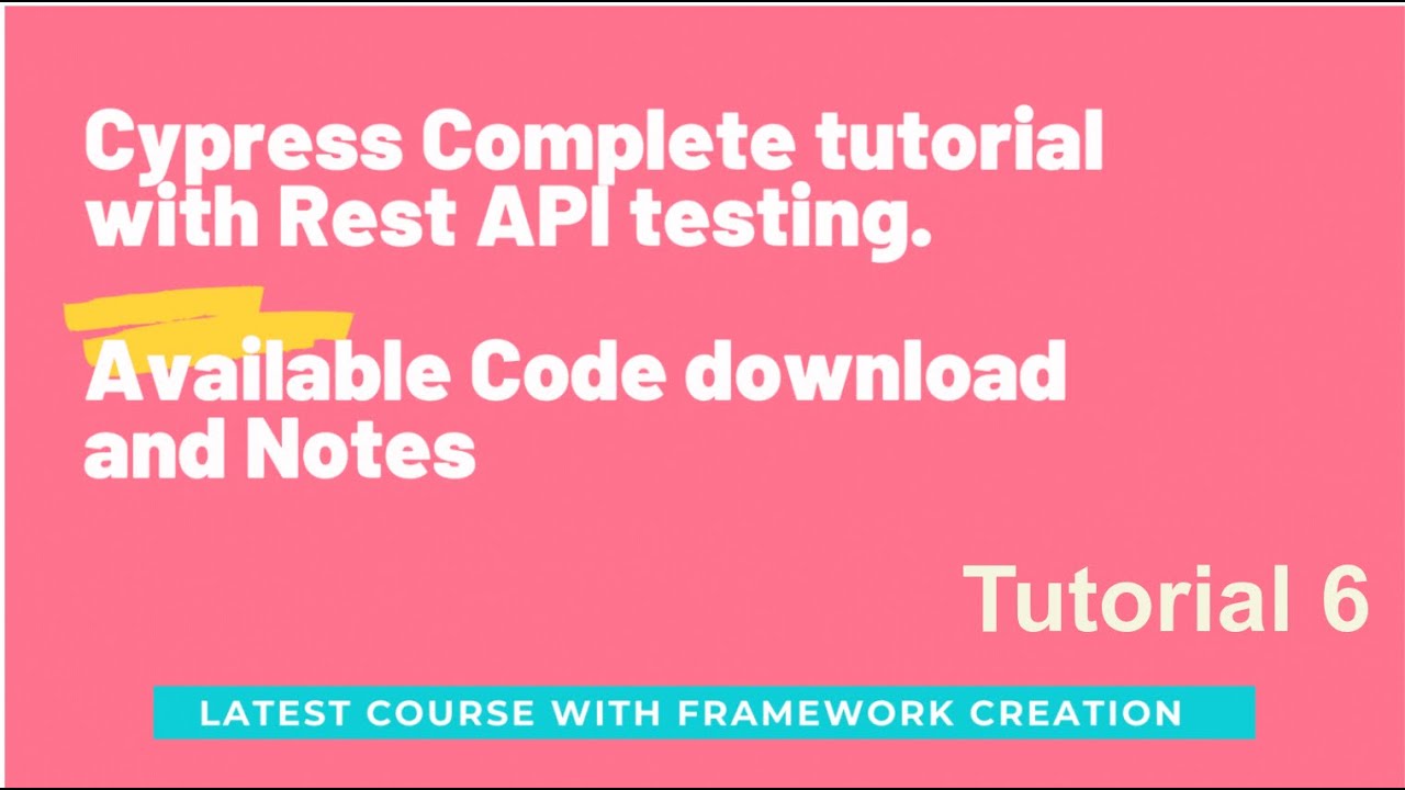 #CypressTutorial Cypress Automation Testing from Scratch + Framework Creation - Cypress Commands