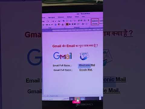 How to Full Form Gmail & Email #windows #spreadsheetsoftware #cggkpracticeset #excel