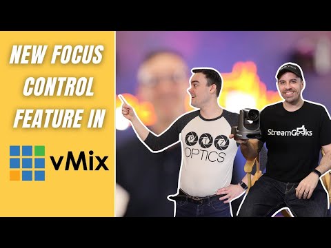 New Camera Focus Controls in vMix 24