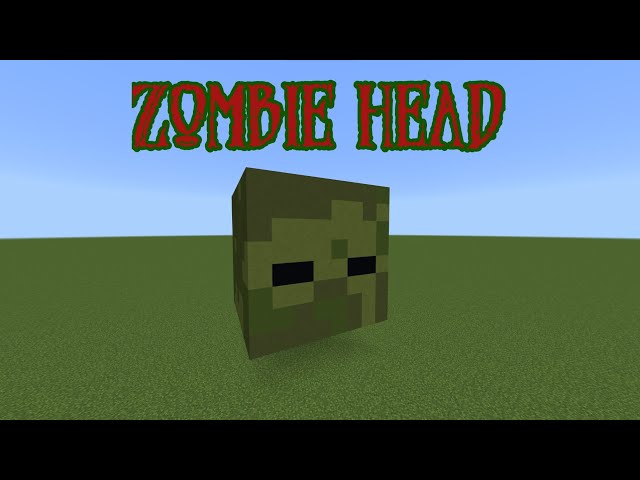 Zombie Head Statue Minecraft Map