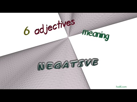 negative - 11 adjectives similar to negative (sentence examples)