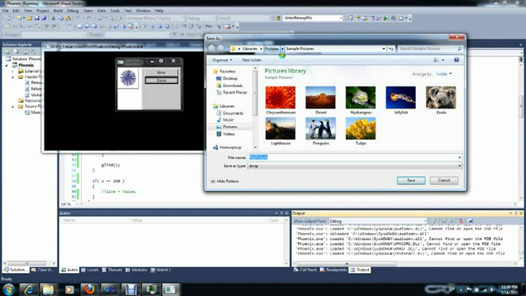 Bitmap generator and saving tool