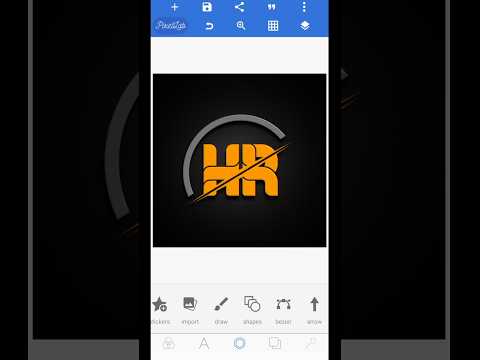 HR Logo Design in Pixellab #amazing_logo_design #logodesign