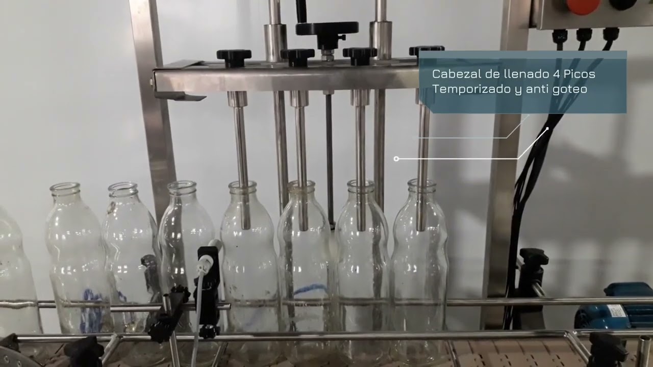 Llenadora de Botellas Automatica de 250cc a 1000cc
