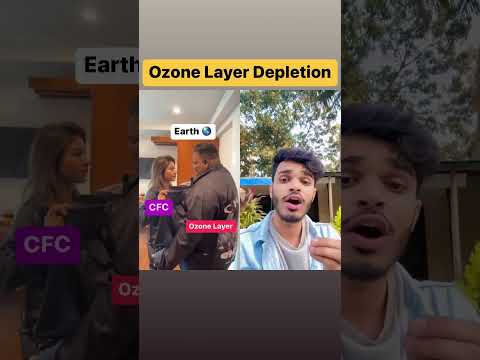 Ozone layer depletion #ytshorts #science #chemistry