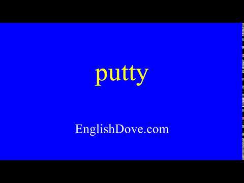 How to pronounce putty in American English.