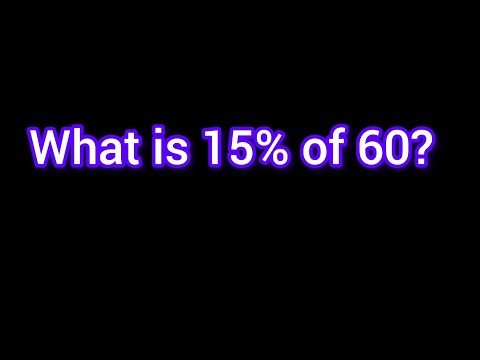 What is 15% of 60?-Math Percentage Problem