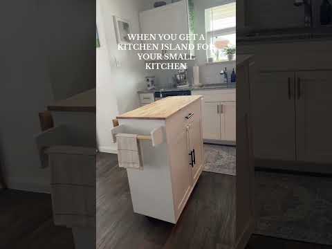Get an Ideal Kitchen Island for Your Small Kitchen #fyp