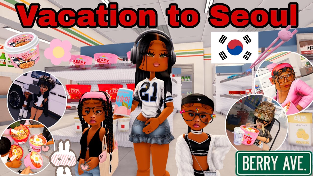 FAMILY TRIP TO SEOUL! *WE MISSED OUR FLIGHT!? CHAOTIC* |Berry Ave Family Roleplay #roblox #berryave