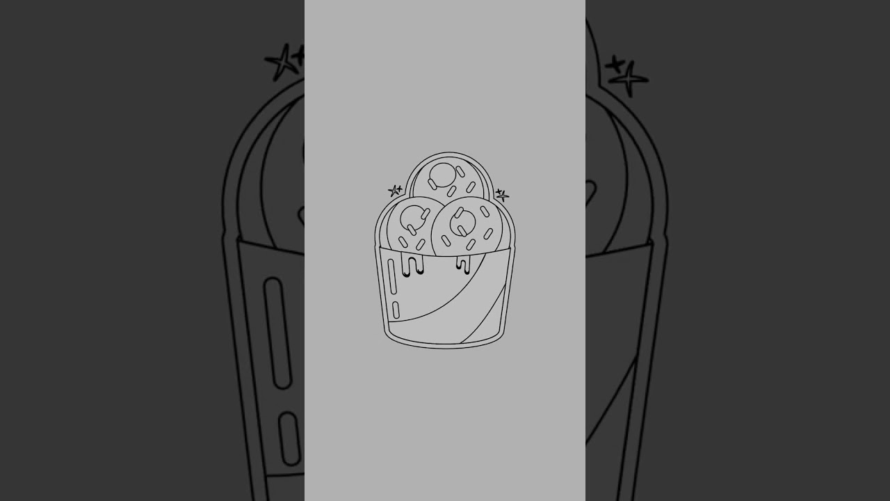 Cup ice cream with three flavor vector illustration