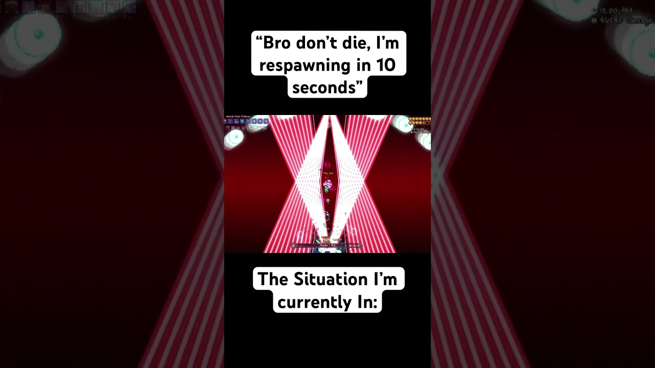 Then bro dies instantly 😭… #shorts #terraria