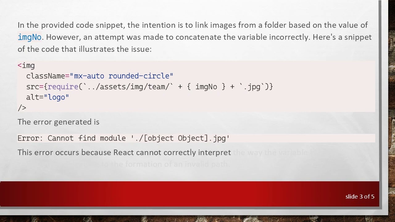 How to Properly Import Variables Inside Strings in React.js