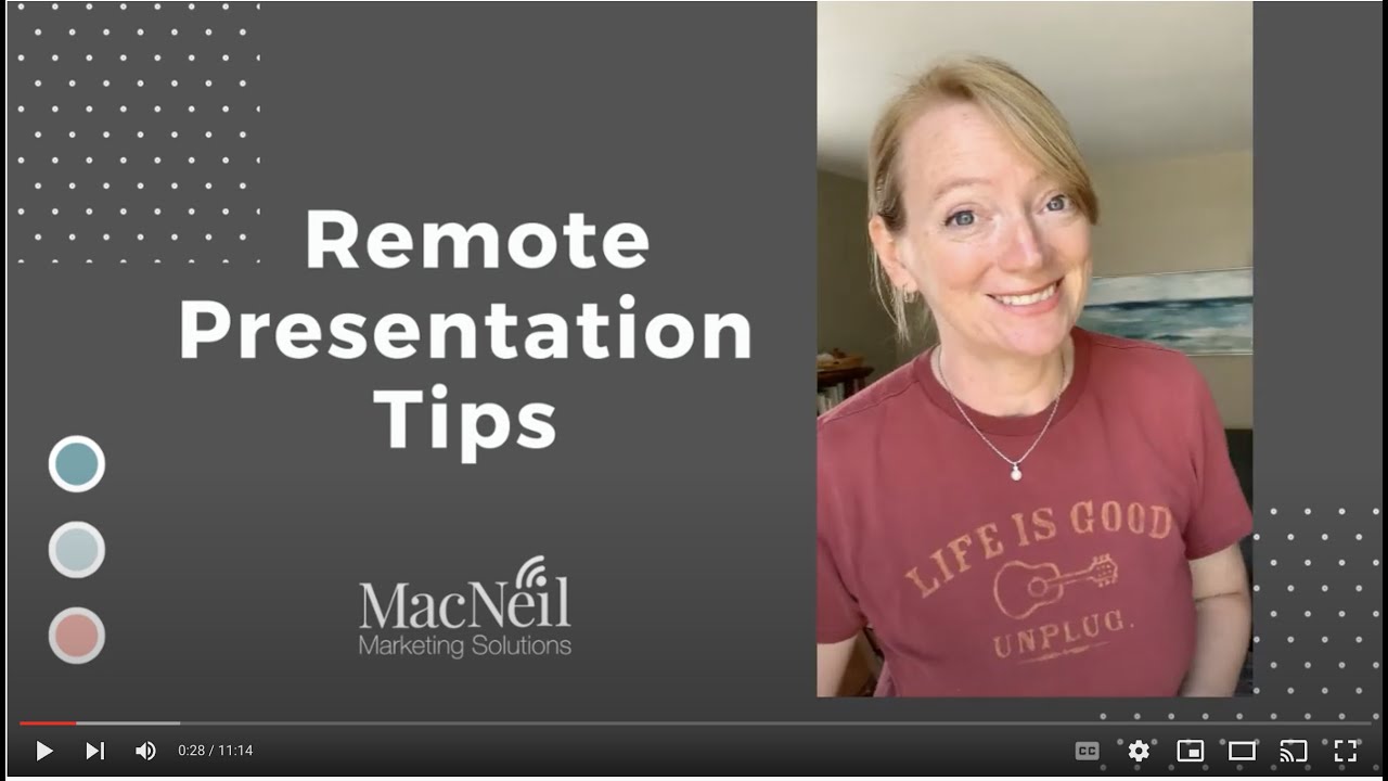 MMS Tips for a Virtual Presentation