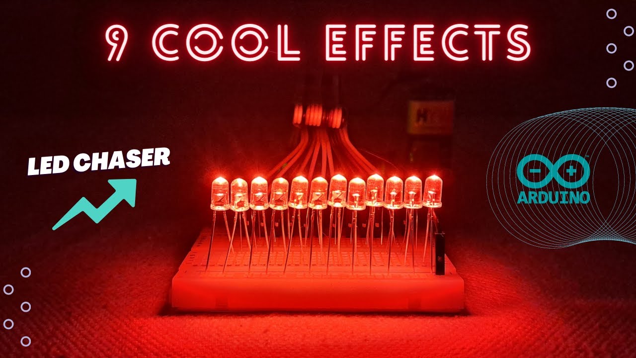 Arduino sequential LED project | led chaser circuit | arduino project |