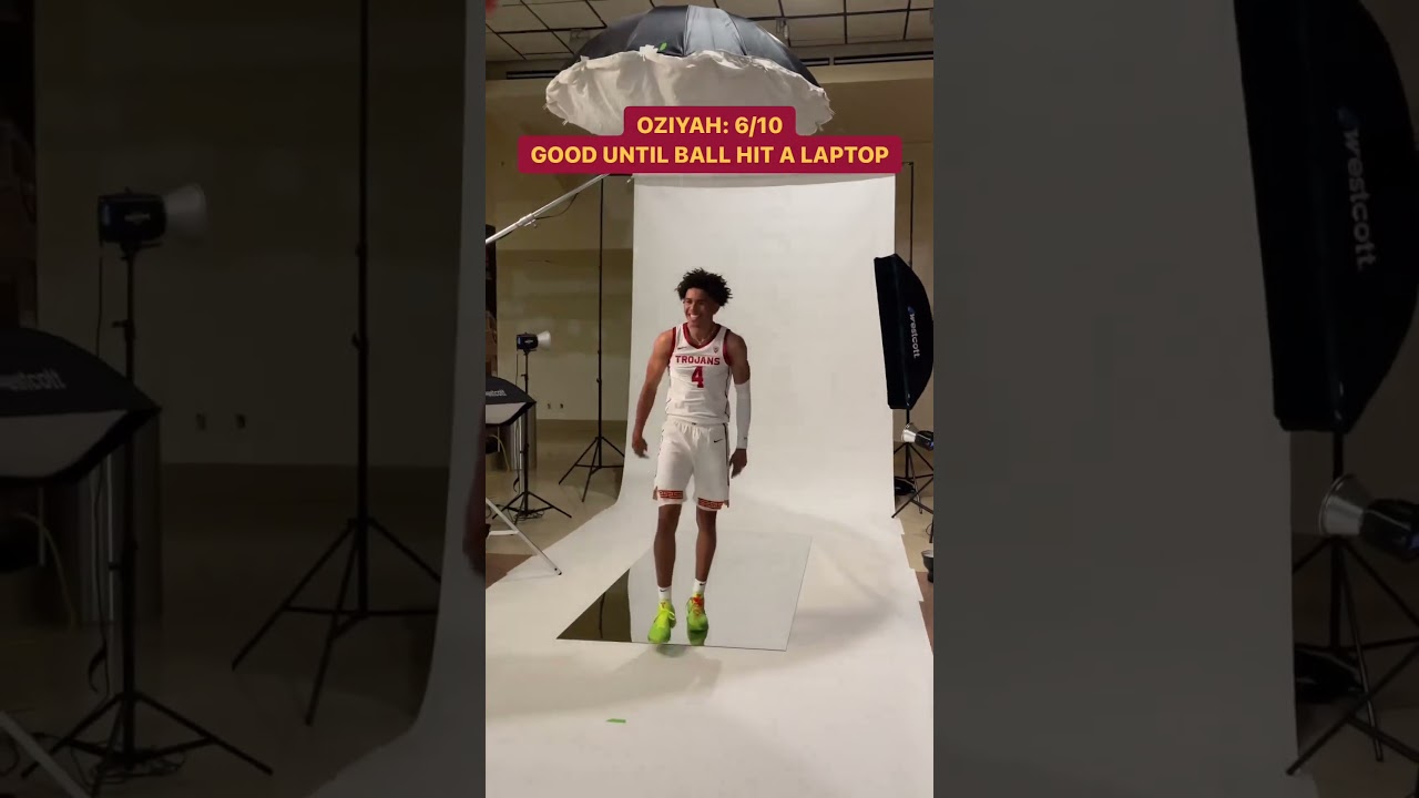 Rating USC men's basketball's screams at media day #shorts #basketball #photoshoot