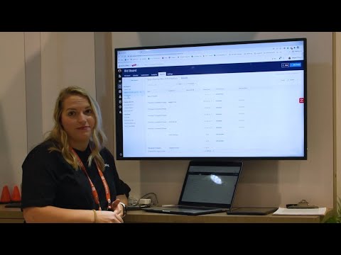 Demoing Building Connected Bid Board Reporting at World of Concrete 2022