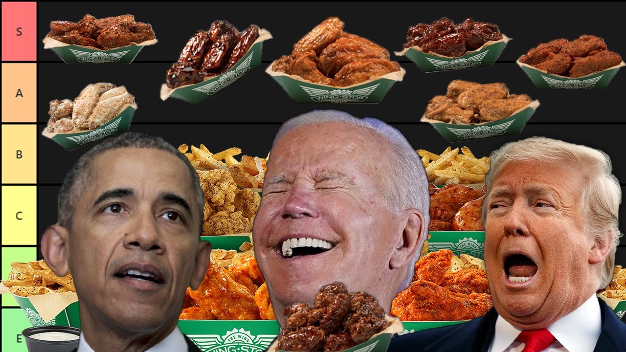 PRESIDENTS RANK WINGSTOP FLAVORS